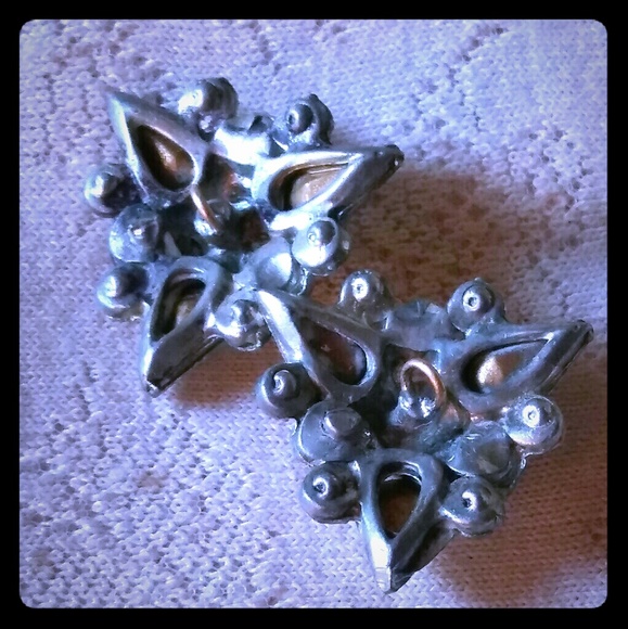 Vintage | Accessories | Vintage Round Teardrop Rhinestone Buttons ...